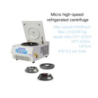 China 16500rpm High Speed Refrigerated Centrifuges 24148xg Lab Centrifuge For PCR PRP DNA RNA for sale