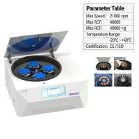 China Heavy Duty Refrigerated Benchtop Centrifuge 21000rpm Benchtop Refrigerated Centrifuge 4-21R for sale