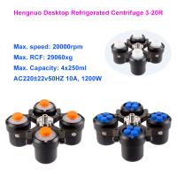 China Versatile Refrigerated Benchtop Centrifuge 20000rpm Cold Centrifuge Machine 4x250ml Rotor -20°C for sale