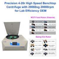 China 20000rpm Refrigerated High Speed Centrifuge 4x750ml Large Capacity Refrigerated Centrifuge 29060xg for sale