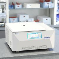 China 6000rpm Refrigerated Table Top Centrifuge 4x750ml Capacity Laboratory Centrifuge 99 Presets Touch Screen for sale