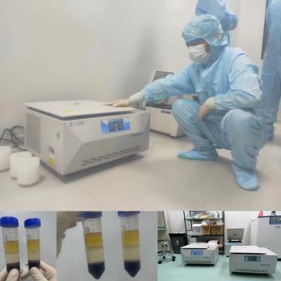 China 6000rpm Refrigerated Table Top Centrifuge 4x750ml Capacity Laboratory Centrifuge 99 Presets Touch Screen for sale