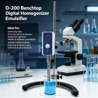 China Benchtop Lab Homogenizer Emulsifier Digital Homogenizer Disperser 2000rpm - 20000rpm for sale