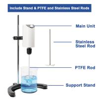 China OLED Digital Overhead Stirrer 10L Overhead Laboratory Stirrer 200RPM - 2500RPM OS10-Pro for sale