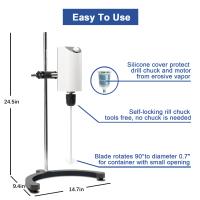 China OLED Digital Overhead Stirrer 10L Overhead Laboratory Stirrer 200RPM - 2500RPM OS10-Pro for sale