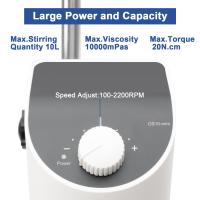 China OLED Digital Overhead Stirrer 10L Overhead Laboratory Stirrer 200RPM - 2500RPM OS10-Pro for sale