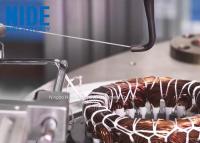 China 4 Stations Electric Motor Stator Wire Lace Machine / Blue Coil Lacer Machine for sale