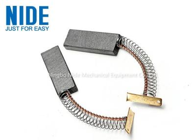China Generator And Electric Motor Spare Parts Black Carbon Brush Low Noise for sale