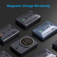 China 5000mAh Magnetic Wireless Power Bank 15W Fast Charging Portable Battery Pack for sale
