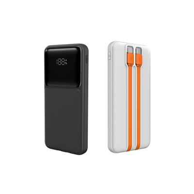 China 10000mAh Power Bank with Built-in USB C Cable and Adjustable Metal Stand for sale