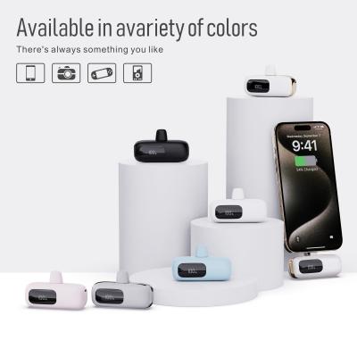 China 20000mAh Built In Cable Power Bank Portable Charger with 5V/2.1A Output for sale