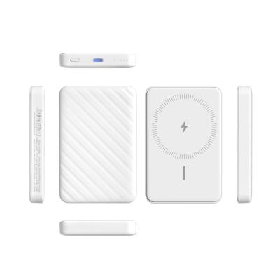 China Wireless Magnetic Power Bank 5000mAh Portable Magsafe Charger 142g for sale