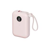 China Compact 10000mAh Mini Power Bank 21700 Battery PD20W Fast Charging ABS Lightweight Portable Charger for sale