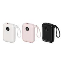 China Compact 10000mAh Mini Power Bank 21700 Battery PD20W Fast Charging ABS Lightweight Portable Charger for sale