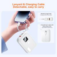 China Mini Power Bank 10000mAh PD22.5W Output Lightweight 180g Portable Charger for sale
