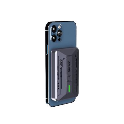 China CE Magnetic Foldable Wireless Power Bank 5000mAh Type C Output 5V 2.4A for sale