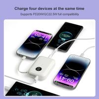 China Mini Power Bank 5000mAh Wireless Fast Charging Portable PD Power Bank with Type-C Output 5V 2.4A for sale