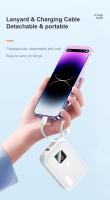 China 5000mAh Mini Power Bank Wireless Charging Type C Input 5V 2.4A Portable Phone Charger for sale