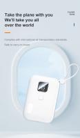 China 5000mAh Mini Power Bank Wireless Charging Type C Input 5V 2.4A Portable Phone Charger for sale