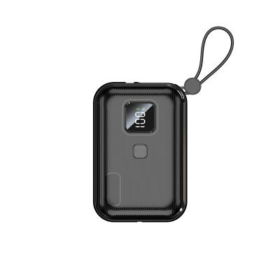 China Custom Mini Power Bank 10000mAh PD22.5W Fast Charging Portable ABS 21700 Battery for sale