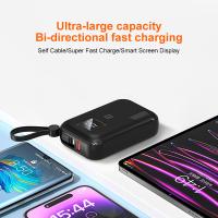 China 21700 Battery Mini Power Bank 10000mAh 22.5W PD Fast Charging ABS OEM for sale