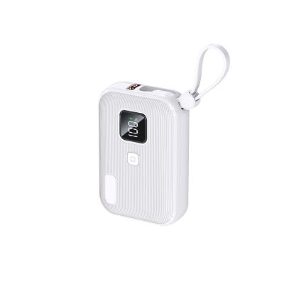 China Portable 10000mAh ABS Mini Power Bank PD22.5W 21700 Battery Type for sale