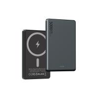 China Custom Magnetic Power Bank 5000mAh Li-Polymer ABS+PC+Aluminum Alloy Wireless Charging for sale
