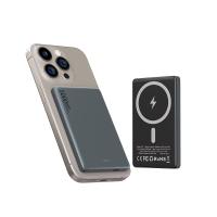 China 5000mAh Magnetic Power Bank with Wireless Charging and Mag-Suction Tech for sale