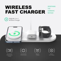 China 3 in 1 Wireless Charger 10W Fast Charging for iPhone Apple Watch AirPods 150g for sale