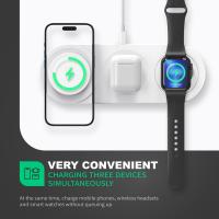 China 3 in 1 Wireless Charging Station 10W 7.5W 5W for iPhone Apple Watch AirPods Type C for sale