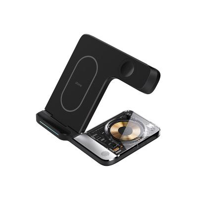 China 3 in 1 Wireless Charging Station 10W Fast Charger for iPhone Samsung AirPods Type C for sale