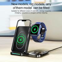 China 3 in 1 Wireless Charging Station 10W Fast Charger for iPhone Samsung AirPods Type C for sale