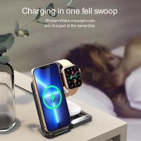 China 3 in 1 Wireless Charging Station 10W Fast Charger for iPhone Samsung AirPods Type C for sale
