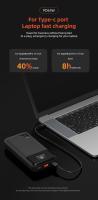 China Amjor 20000mAh Lithium Polymer Power Bank 65W Type-C1 30W Type-C2 Output for sale