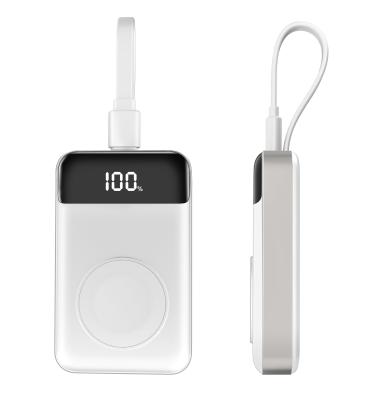 China 3000mAh Lithium Ion Smartwatch Power Bank Type C 5V/1A Output Portable Charger for sale