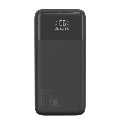 China Amjor AJ-A10 65W 20000mAh Power Bank Black with Built-in Flashlight for sale