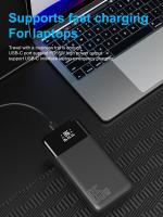 China Amjor AJ-A10 65W 20000mAh Power Bank Black with Built-in Flashlight for sale