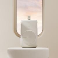 China Magnetic Wireless Power Bank 10000mAh 5W 7.5W Li-Polymer Fireproof Fast Charging for sale