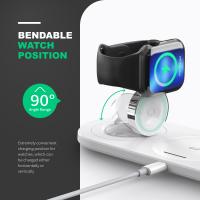 China 15W Lightweight ABS PC 3 In 1 Wireless Charging Dock With Type C Interface for sale