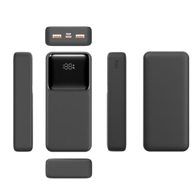 China 20000mAh 20W Quick Charge Portable Power Bank with Built-in Cables for sale