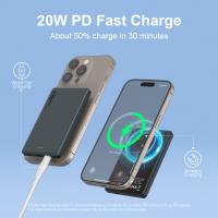 China Magnetic Wireless Power Bank 10000mAh 15W Fast Charging Portable Magnet Power Bank for iPhone Android for sale