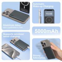 China Magnetic Wireless Power Bank 10000mAh 15W Fast Charging Portable Magnet Power Bank for iPhone Android for sale