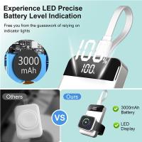 China Universal 3000mAh Portable iWatch Charger Fast Charging Power Bank 5V1A for sale
