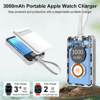 China Mini Smartwatch Power Bank 3000mAh Type C Portable Charger 5V1A for sale