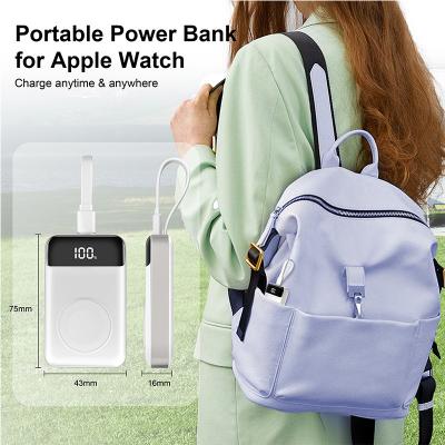China Mini Smartwatch Power Bank 3000mAh Type C Portable Charger 5V1A for sale