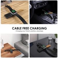 China Black Plastic Mini Power Bank 1000mAh for Smartwatch Universal Charger with Type C 5V1A Output for sale