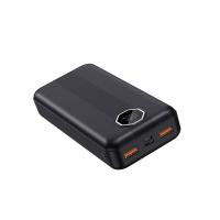 China Amjor 10000mAh PD 22.5W Power Bank Portable Fast Charger with Micro Input ABS PC Blue White for sale