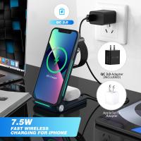 China 3 in 1 Wireless Charger 10W Fast Power Bank for iPhone Apple Watch AirPods for sale
