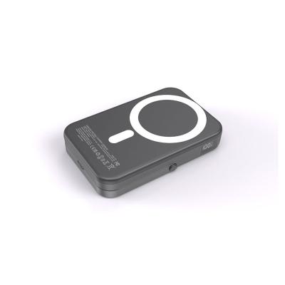 China 10000mAh Magnetic Power Bank Wireless Charger 15W Fast Charging Portable Battery Pack for sale