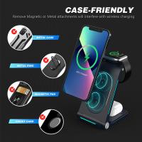China AMJOR AJ-B35 3 in 1 Wireless Charger Power Bank 10W Fast Charging Type C Input 5V 2A 9V 1.8A for sale